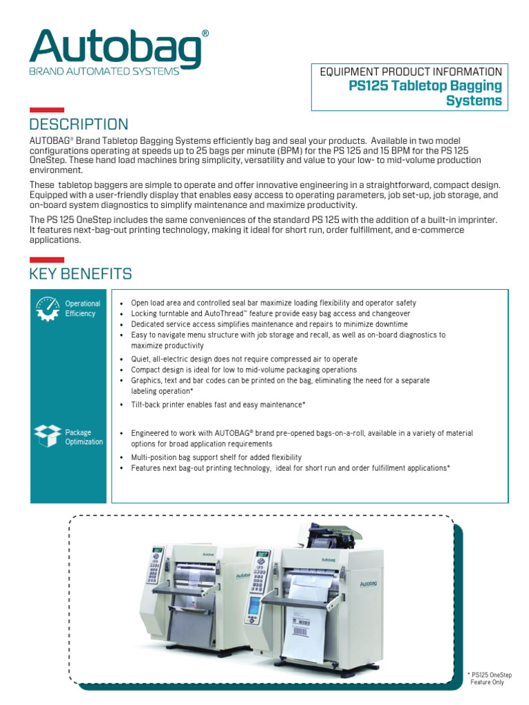 Autobag PS125 PaceSetter OneStep EPI NA24 Final | PDF | Computing