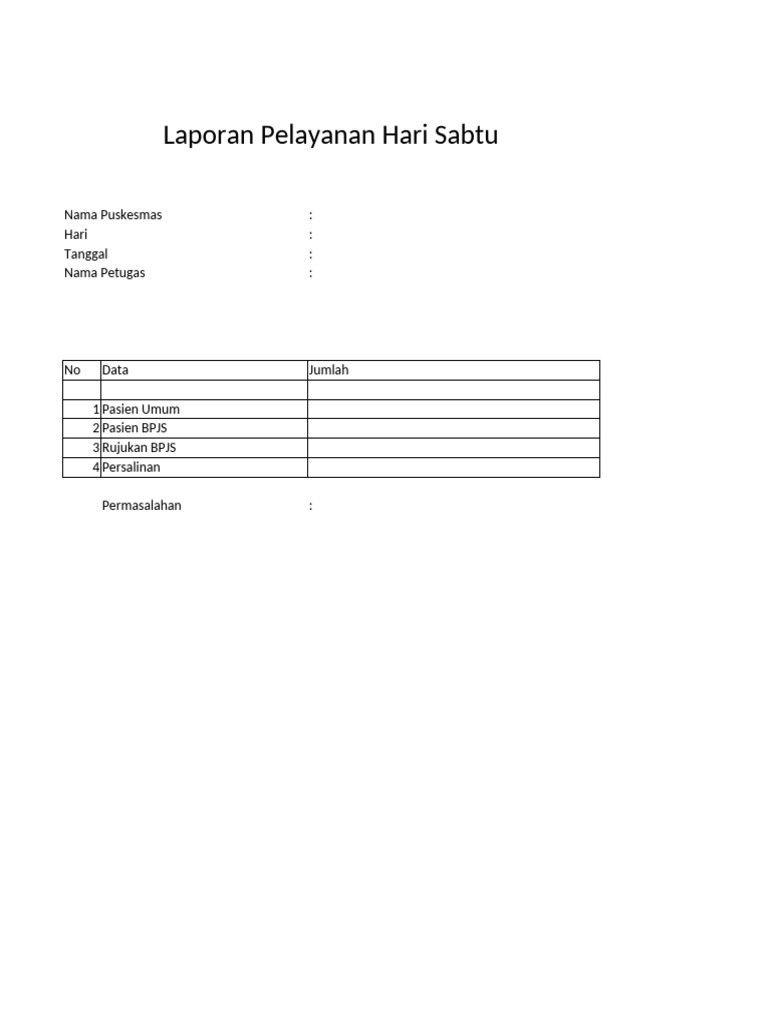 Format Laporan | PDF