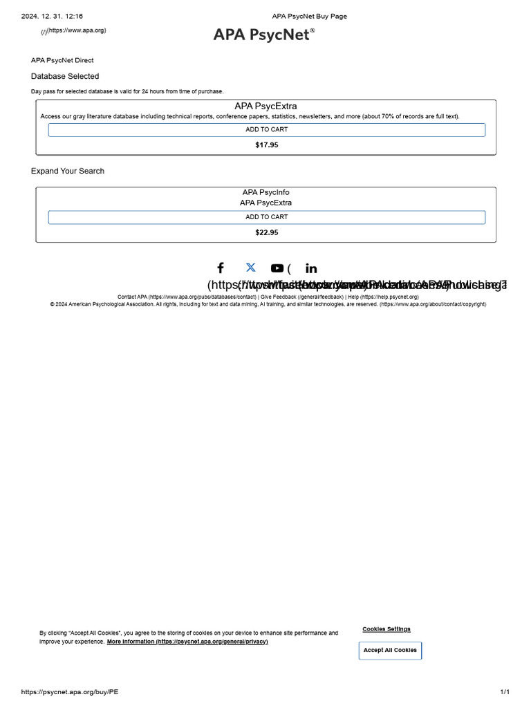 APA PsycNet Buy Page | PDF | American Psychological Association | Http ...