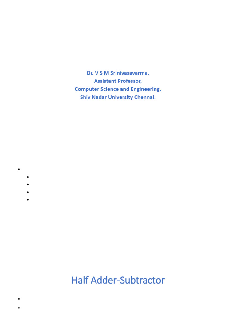 DDMP_Unit_3 | PDF | Electronic Circuits | Computer Engineering