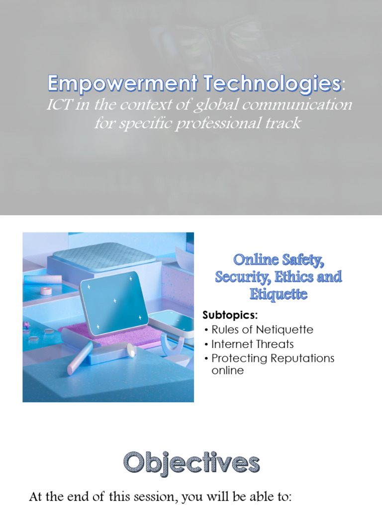 Empowerment Technologies LESSON 2 | PDF | Malware | Computer Virus