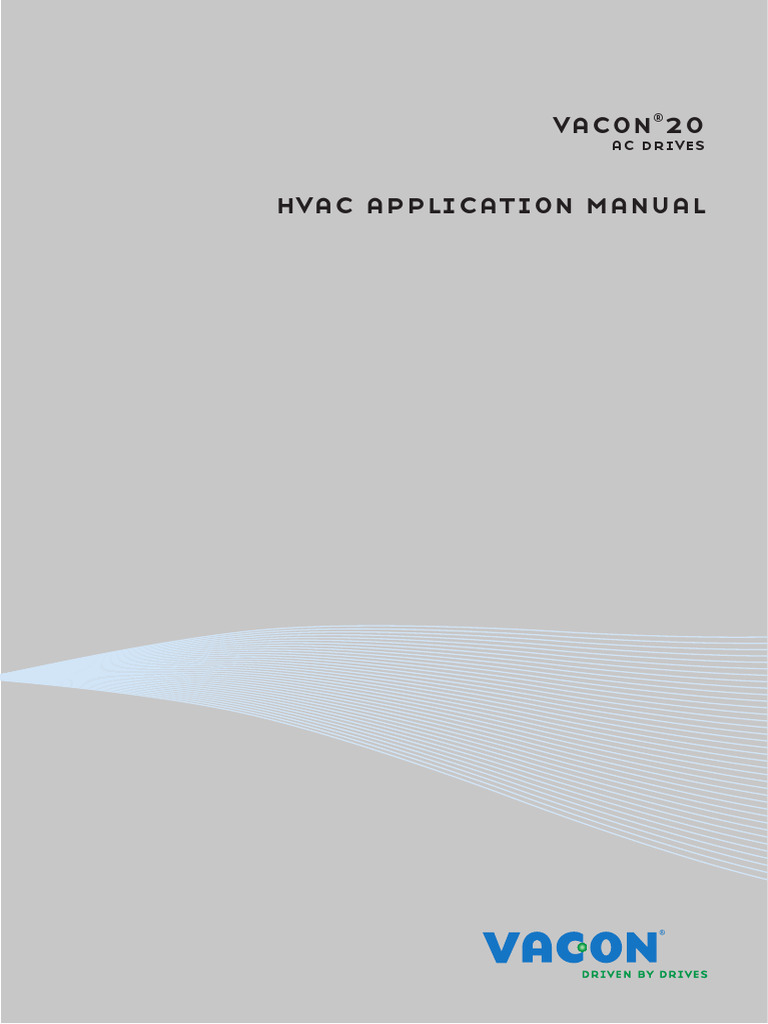 Vacon 20 HVAC Application Manual DPD01738A1 UK | PDF | Mains Electricity | Manufactured Goods
