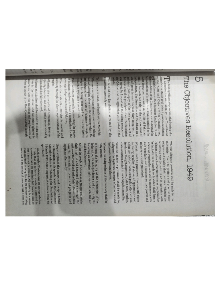 Objective Resolution..Hamid Khan | PDF