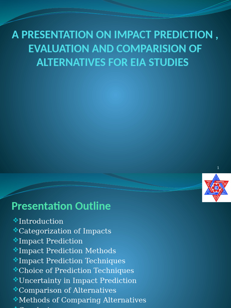 Impact Prediction Methods in EIA Studies | PDF | Prediction | Statistics