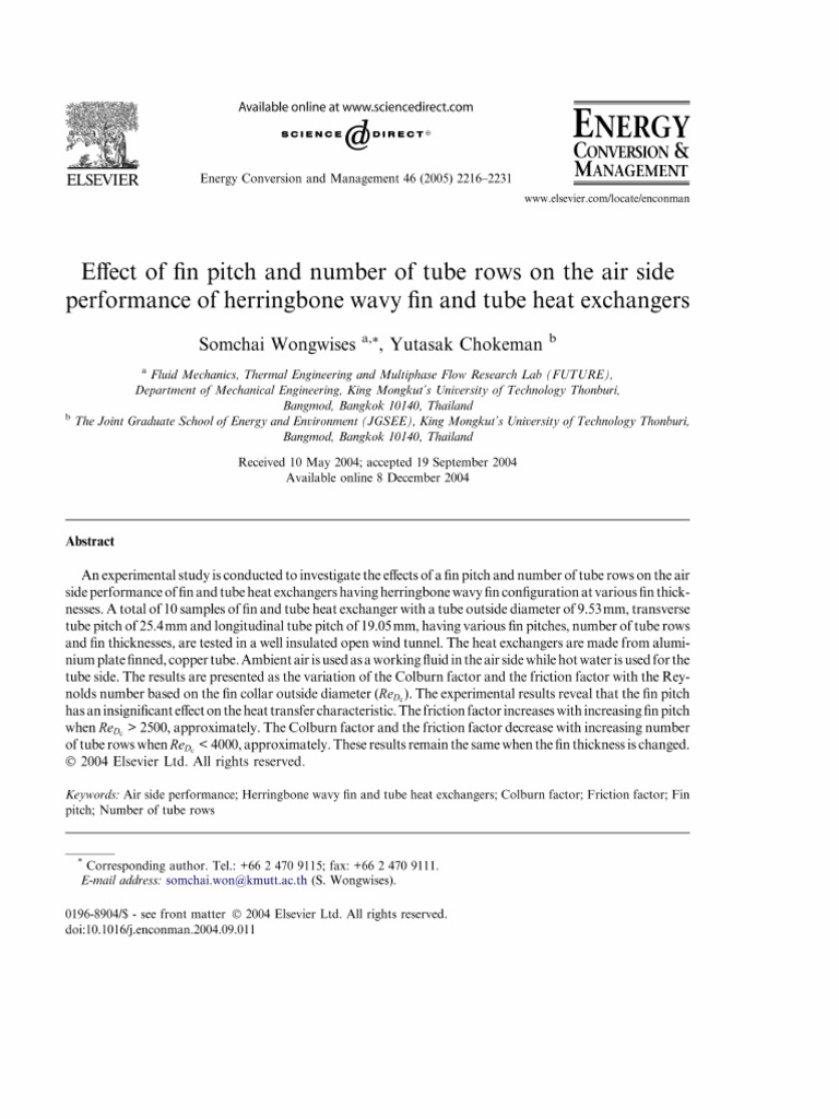 Wavy Fin HT MAin IMP | PDF