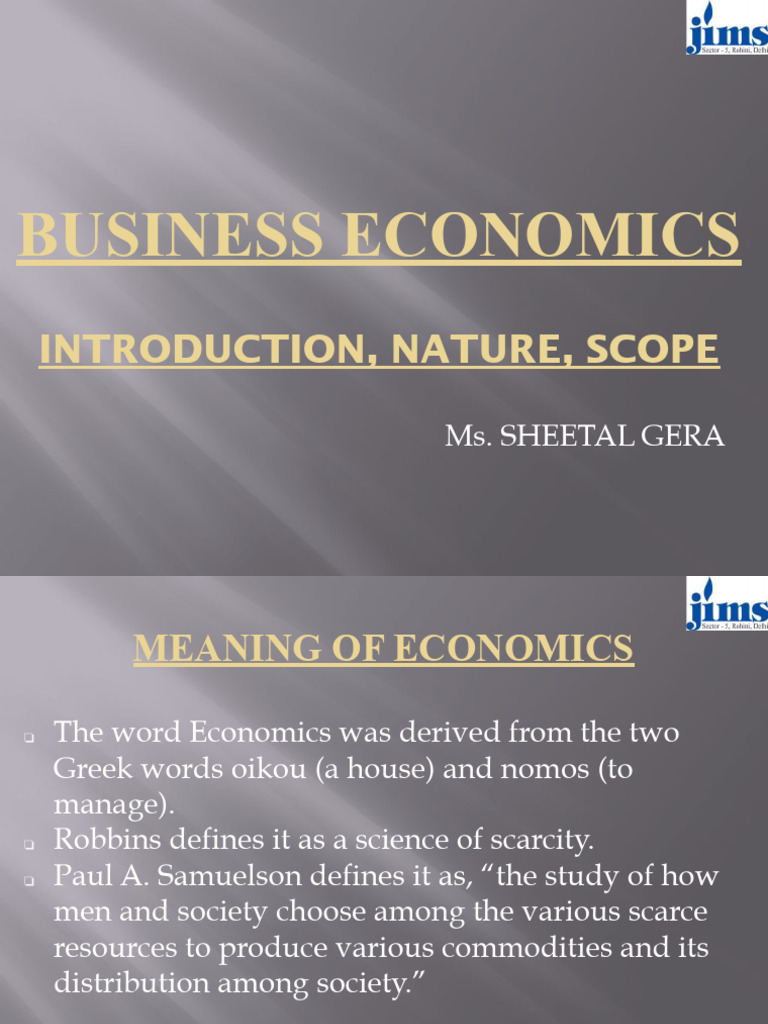 Business Economics: Scope and Principles | PDF | Economics | Microeconomics