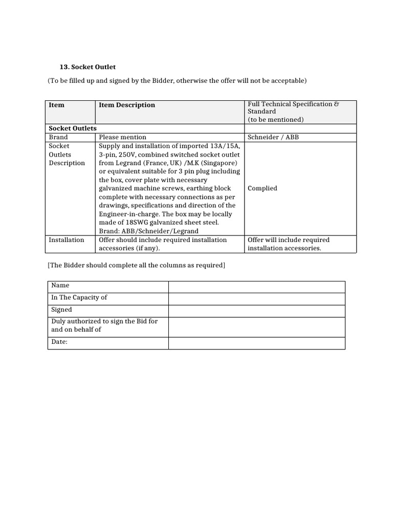 13.socket Outlet | PDF