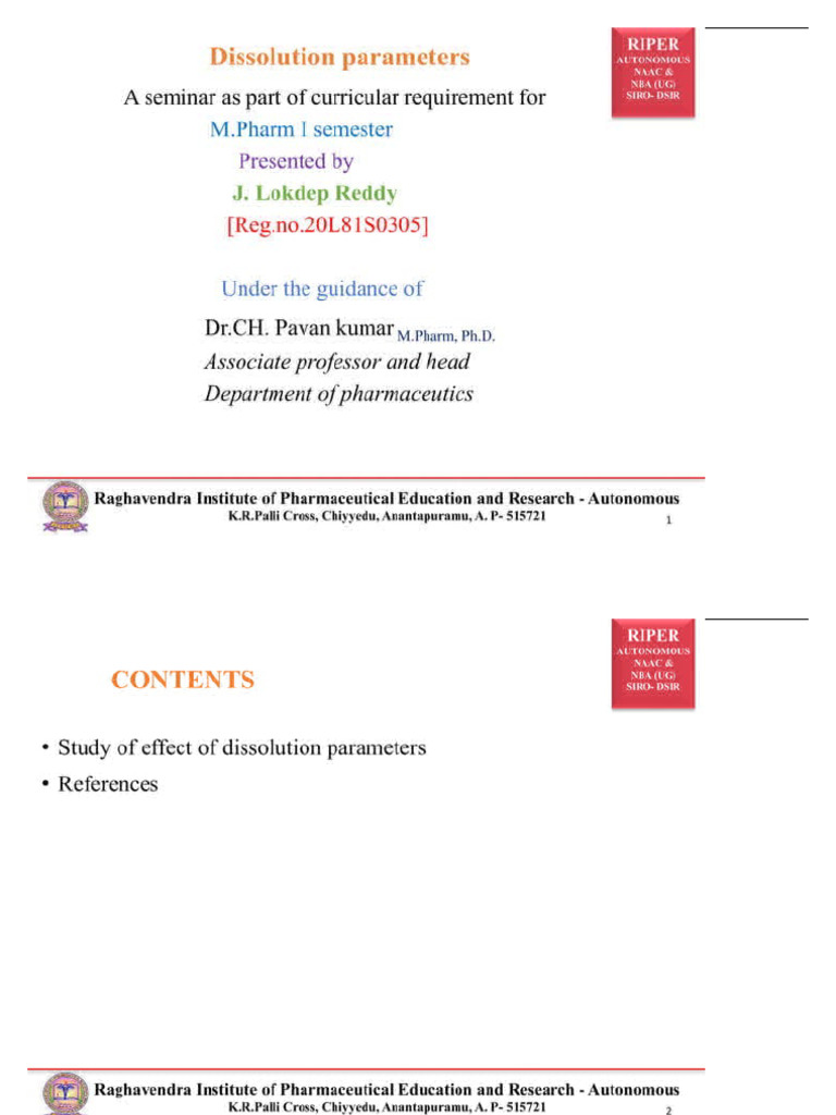 M. Pharmaceutics Notes. | PDF