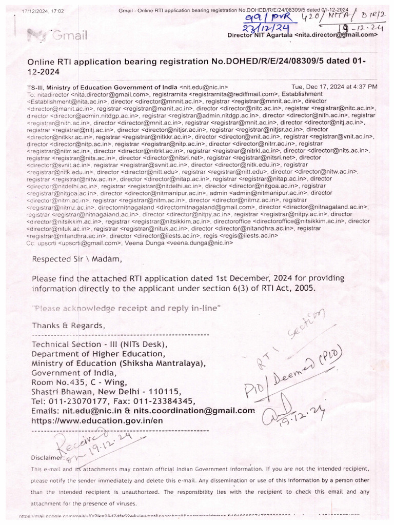 RTI Queries | PDF