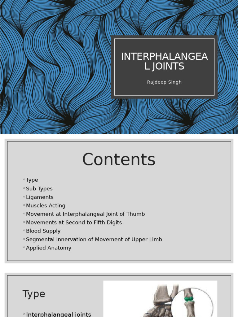 Interphalangeal Joints | PDF