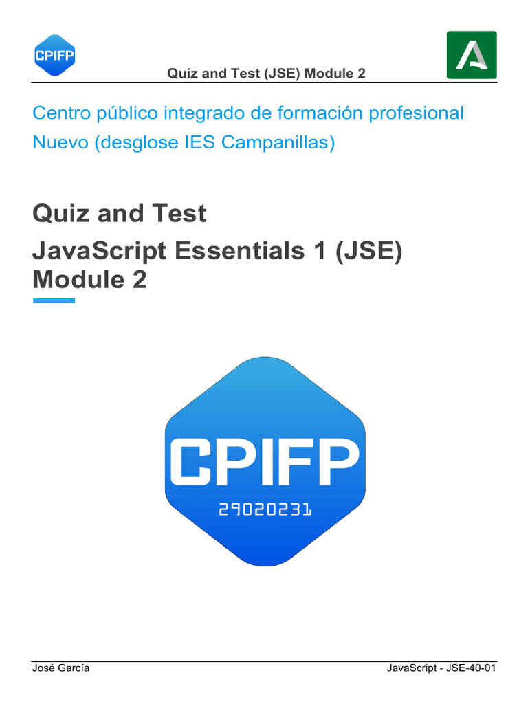 Quiz and Test Module 2 | PDF | Data Type | C (Programming Language)
