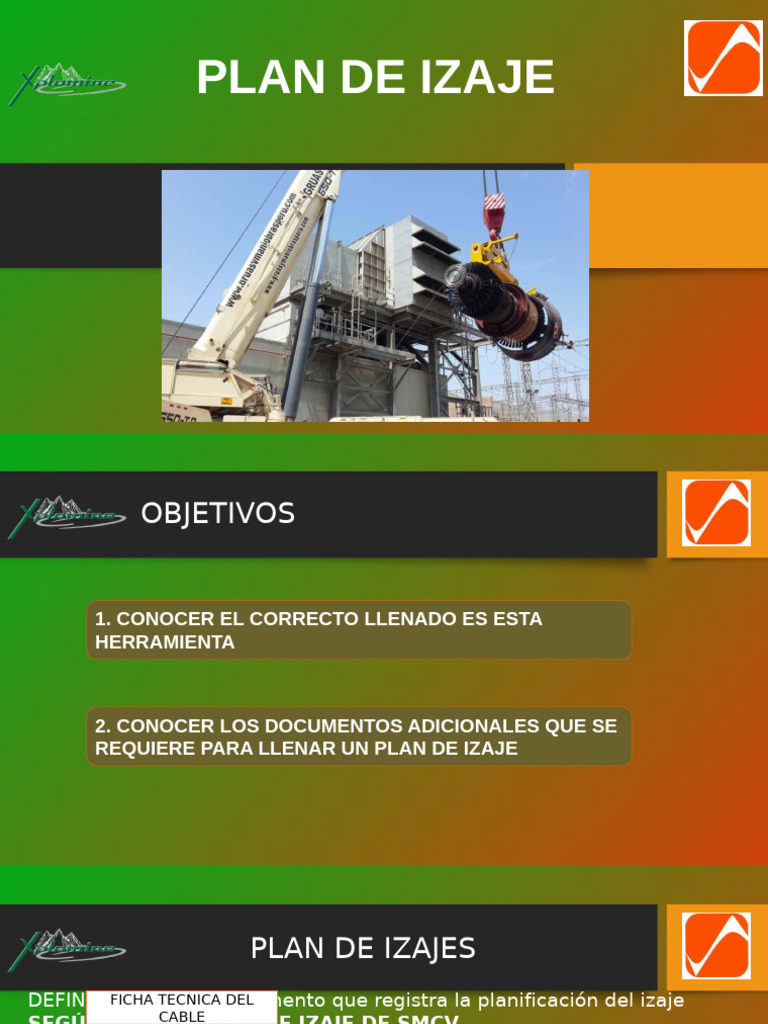 Taller en el llenado de plan de izajes | PDF