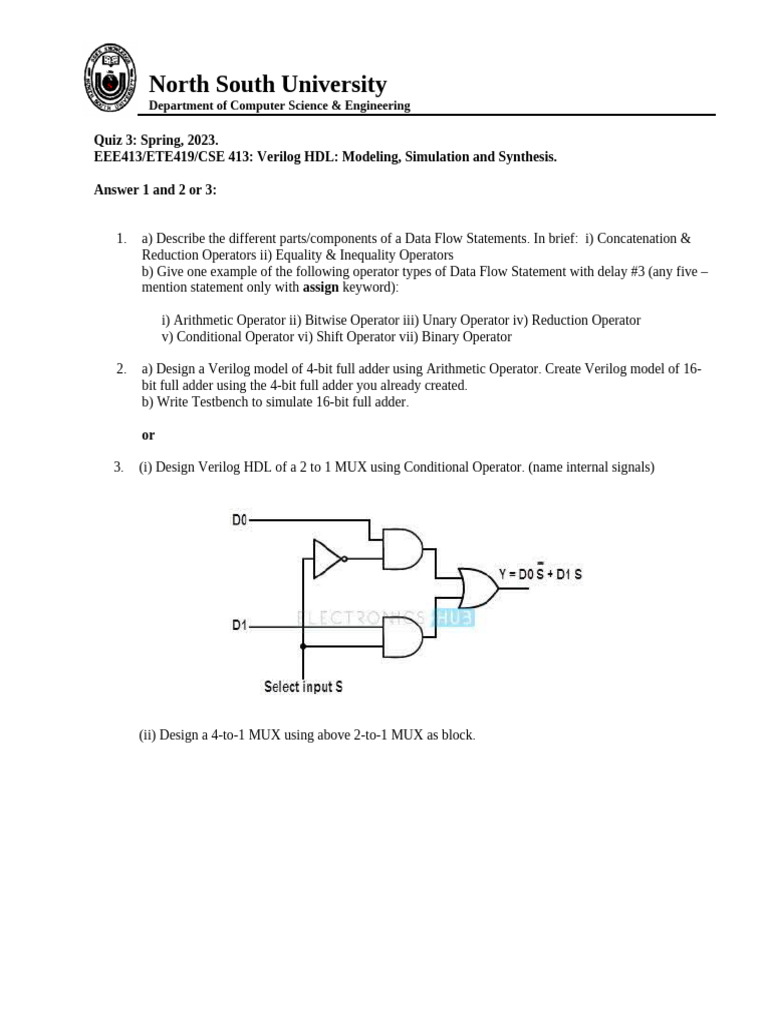 Quiz 3 - Data Flow | PDF