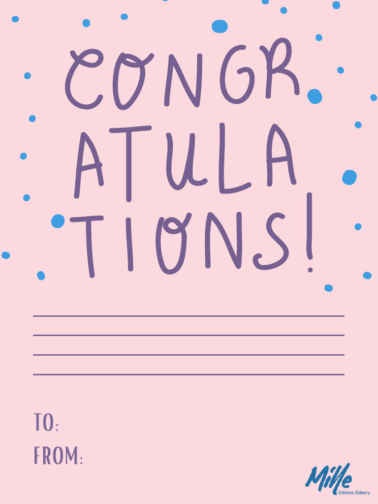 Congratulation | PDF
