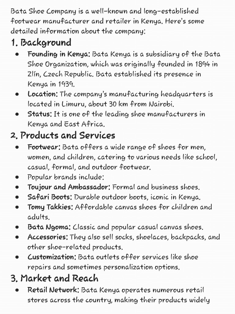 Bata Company History | PDF