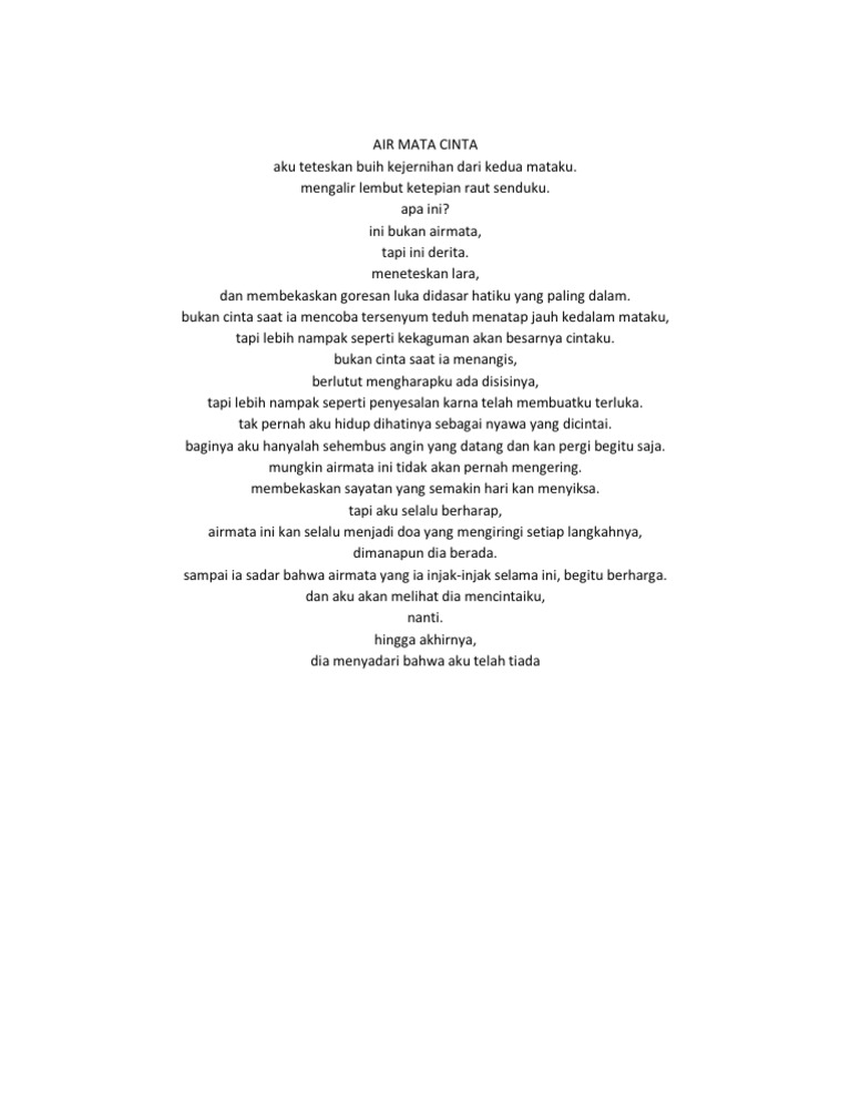 Air Mata Cinta | PDF