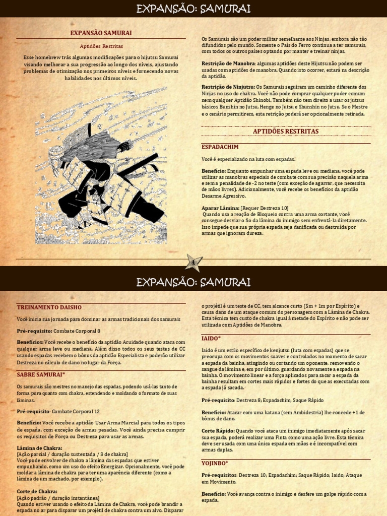 Samurai v1.1 | PDF | Espada | Samurai