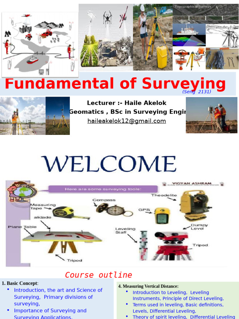 CH-1 Introduction To Surveying | PDF | Surveying | Topography