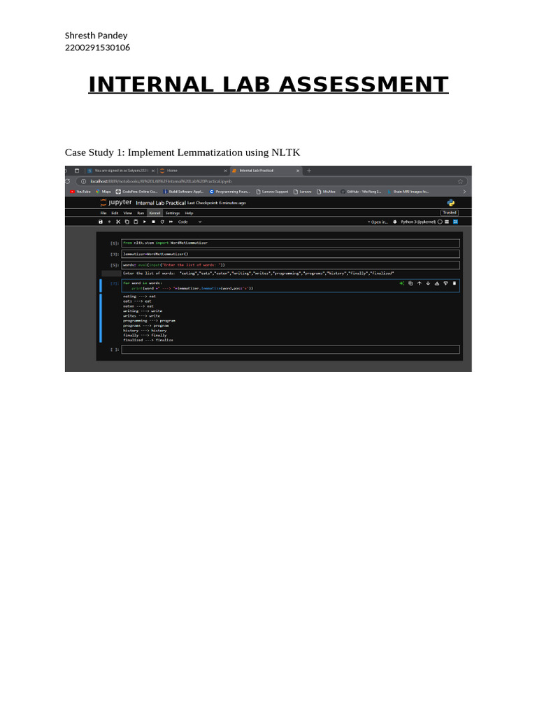 Lab Assessment-AIML-B shresth | PDF