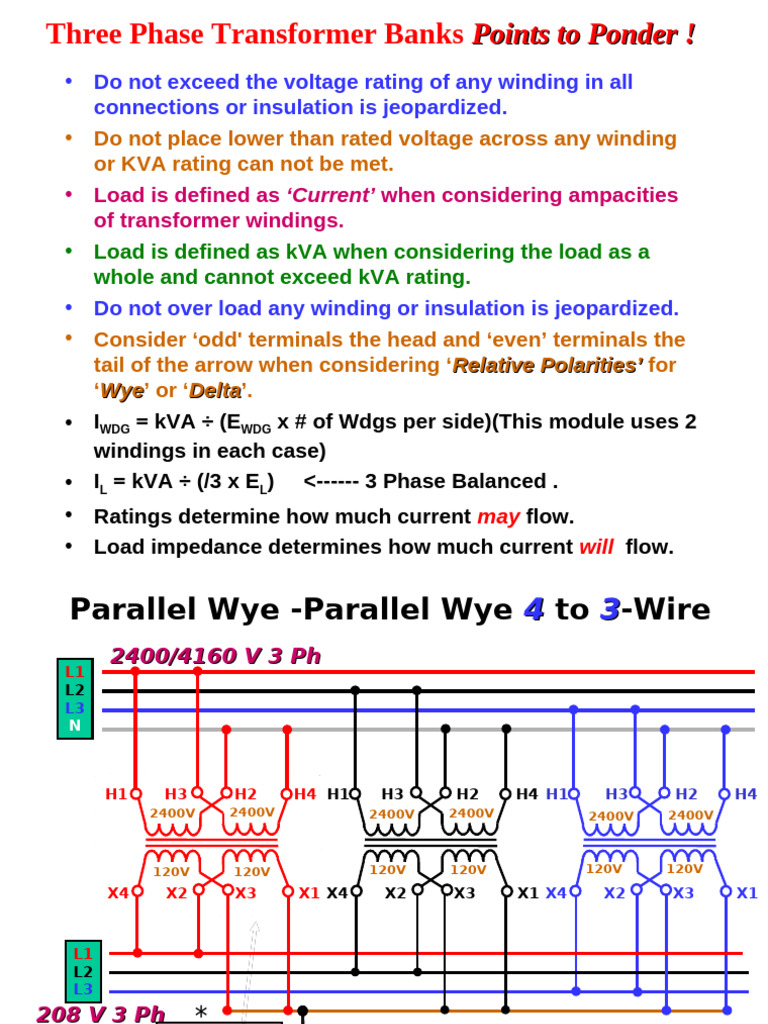 Three Phase Transformer Tips | PDF | Transformer | Electromagnetism