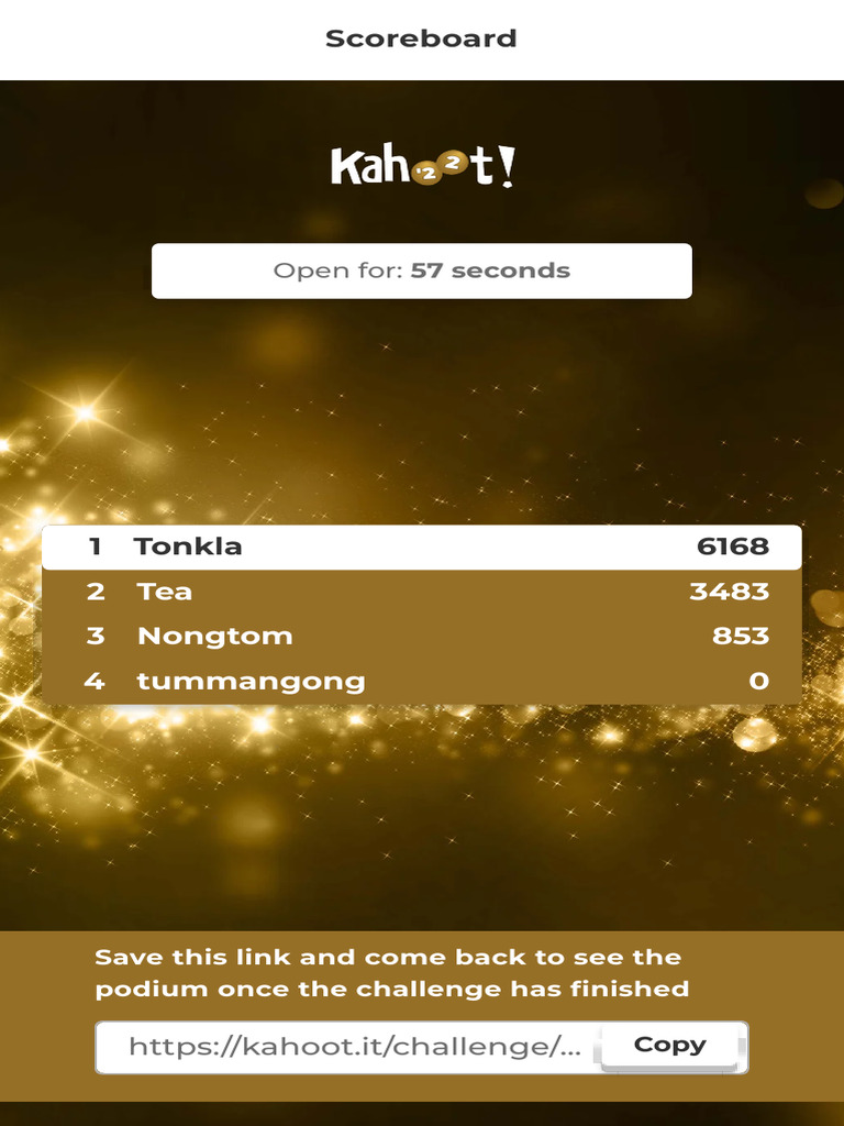 Scoreboard - Assignments - Kahoot! | PDF