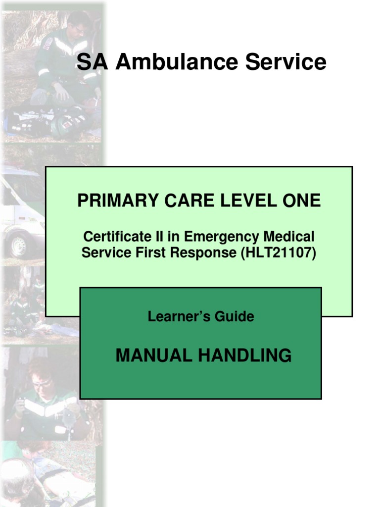 Manual Handling Learner Guide | PDF | Emergency Medical Services ...