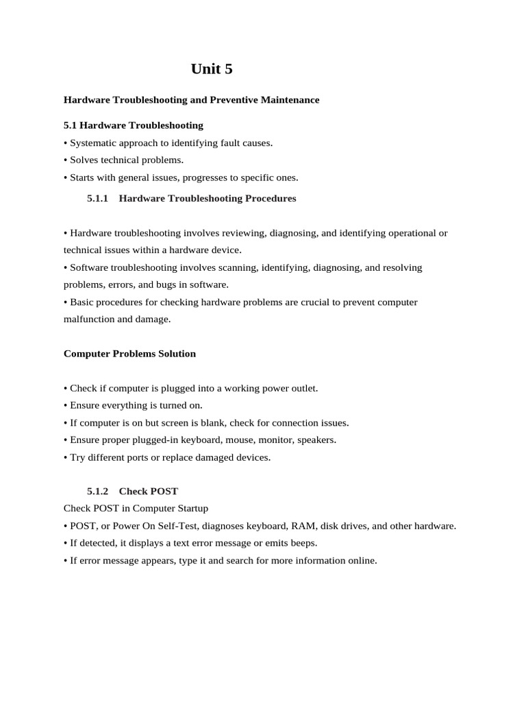 11 old Unit 5 | PDF | Bios | Computer Hardware