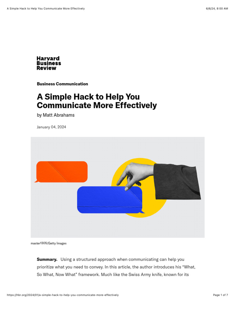 Effective Communication Framework | PDF | Communication | Persuasion
