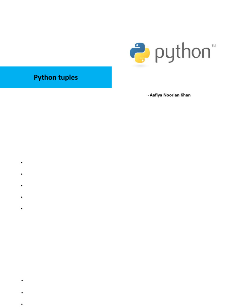 Python Tuples | PDF