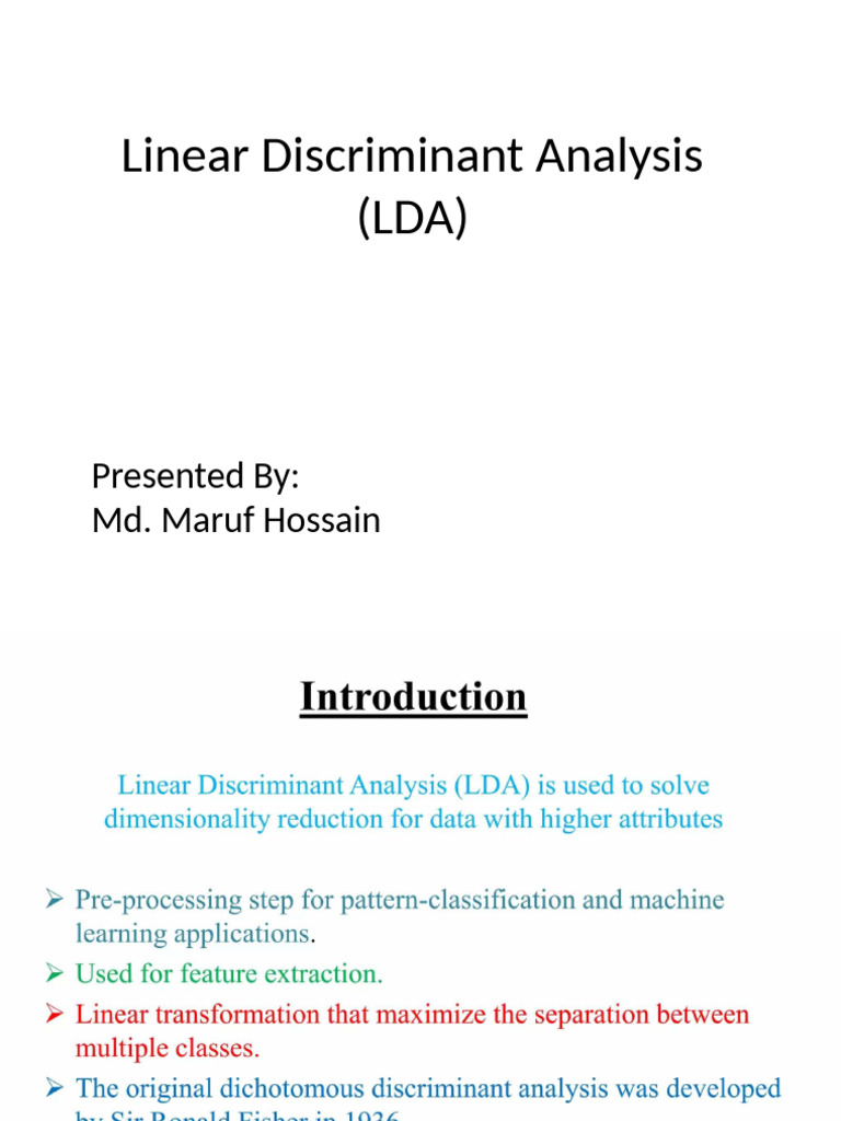 LDA 1 (1) | PDF
