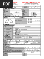 form kosong visa jepang 健康診断書（CERTIFICATE OF HEALTH） | PDF