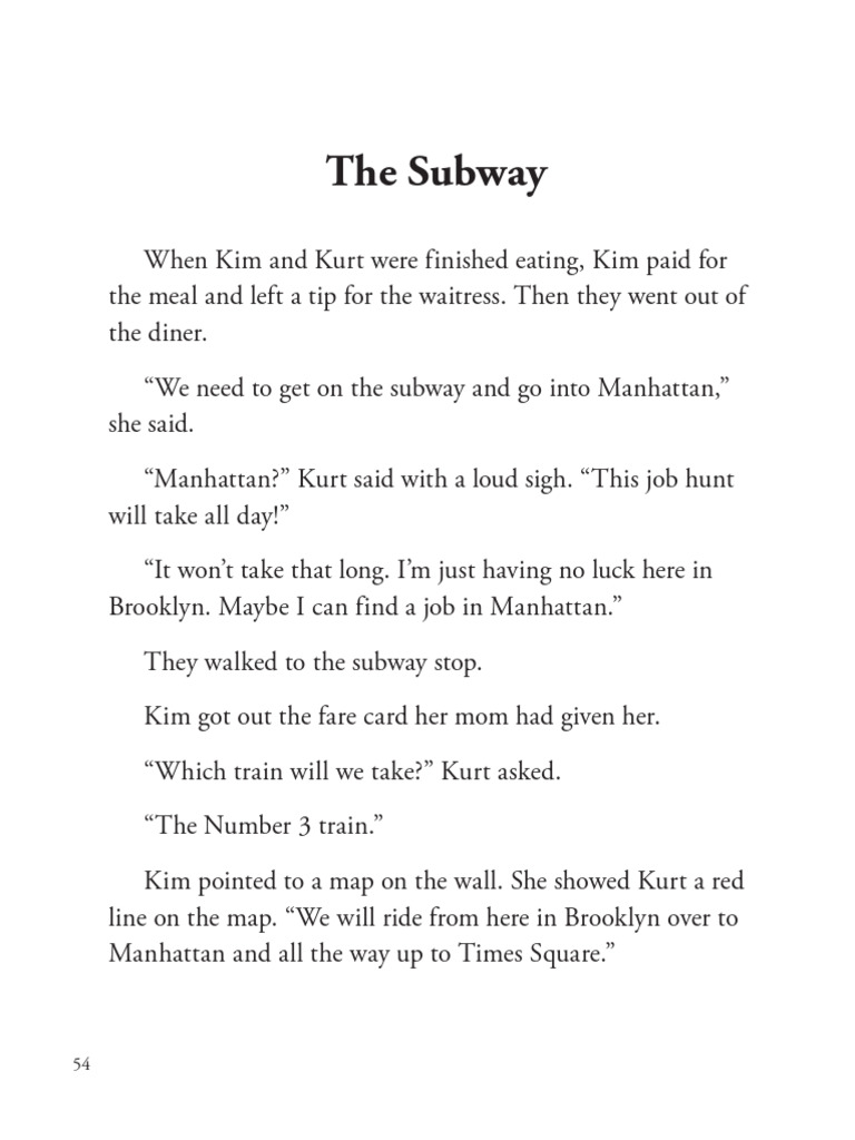 The subway - grade 2 - session 28 (1) | PDF
