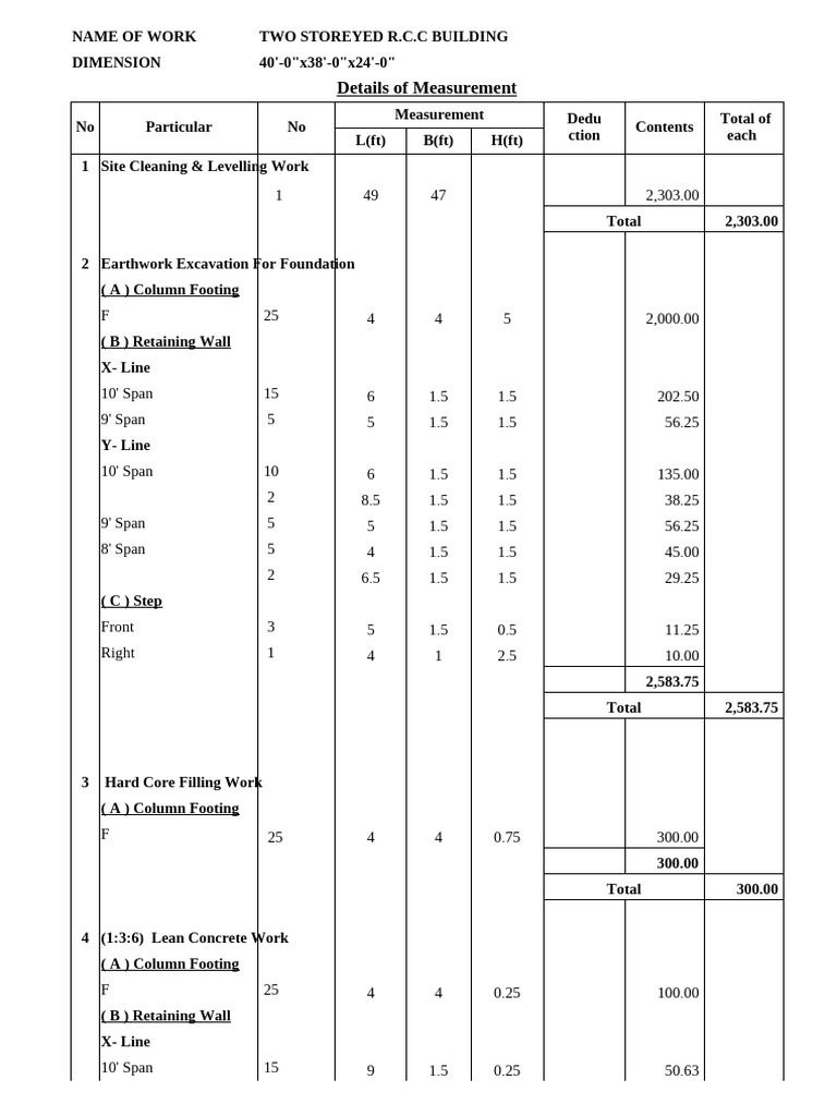 2storey RCC Building (KTG) Send | PDF | Building Technology ...