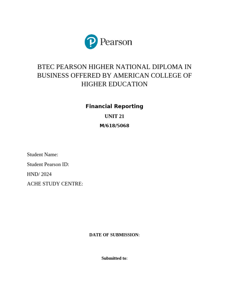 Financial Reporting | PDF | Financial Statement | Revenue