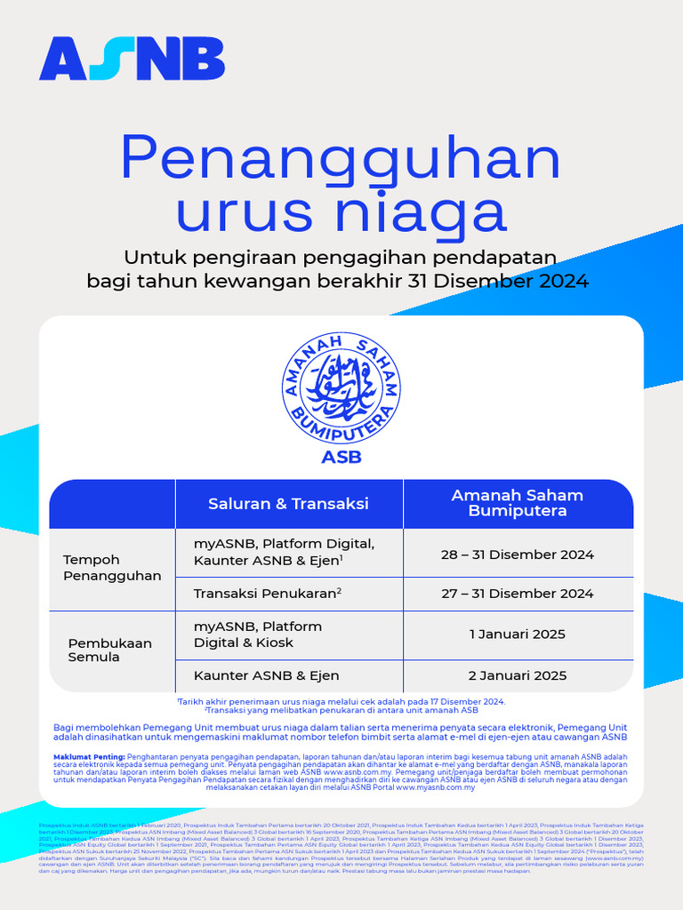 Penangguhan urus niaga_ ASB_bm&eng_A4size_rgb_colour | PDF | Equity (Finance) | Private Sector