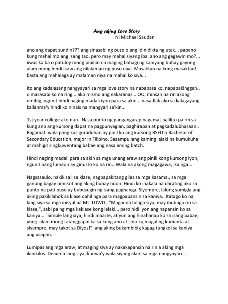 Ang Aking LOve Story | PDF