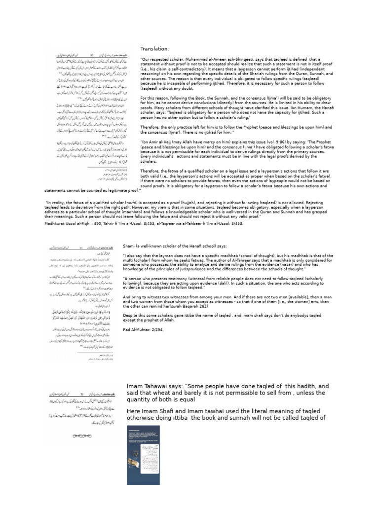 book taqled ka hukm | PDF | Fatwa | Islamic Theology