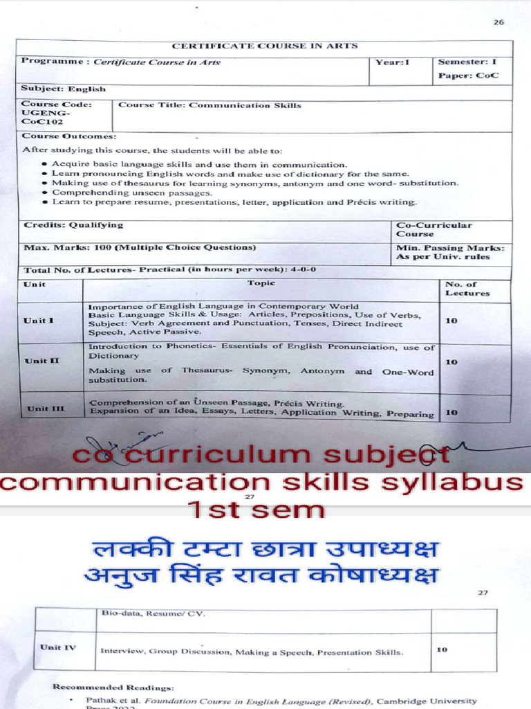 COC PYQ 1ST SEM | PDF
