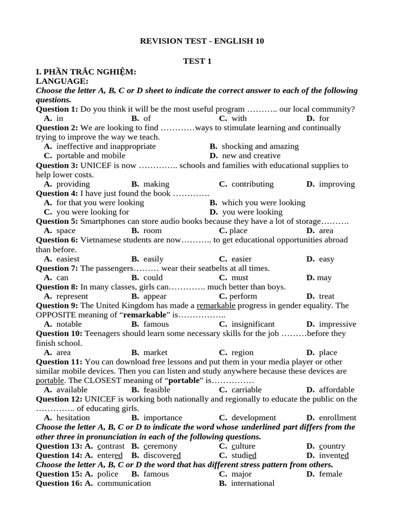 T NG H P ĐC GK Ii K10 | PDF | Wedding
