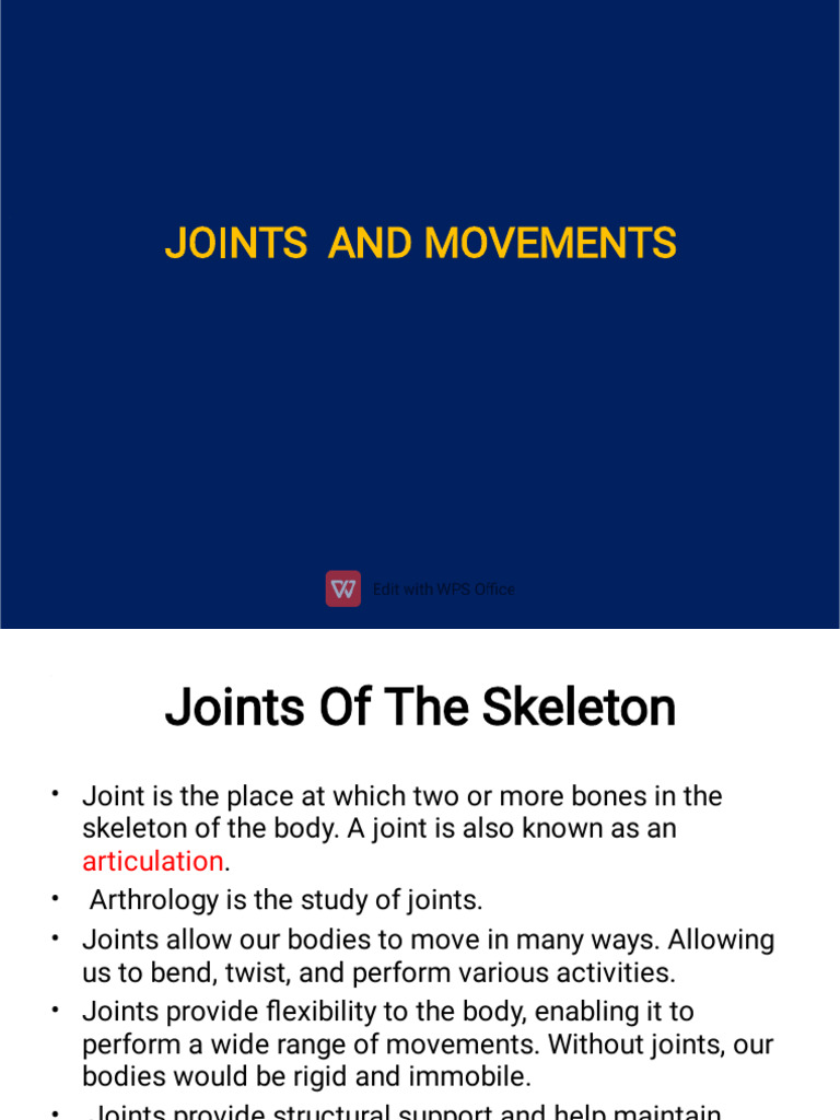 Kinesiology (Movement of Joints) | PDF | Anatomical Terms Of Motion | Joint