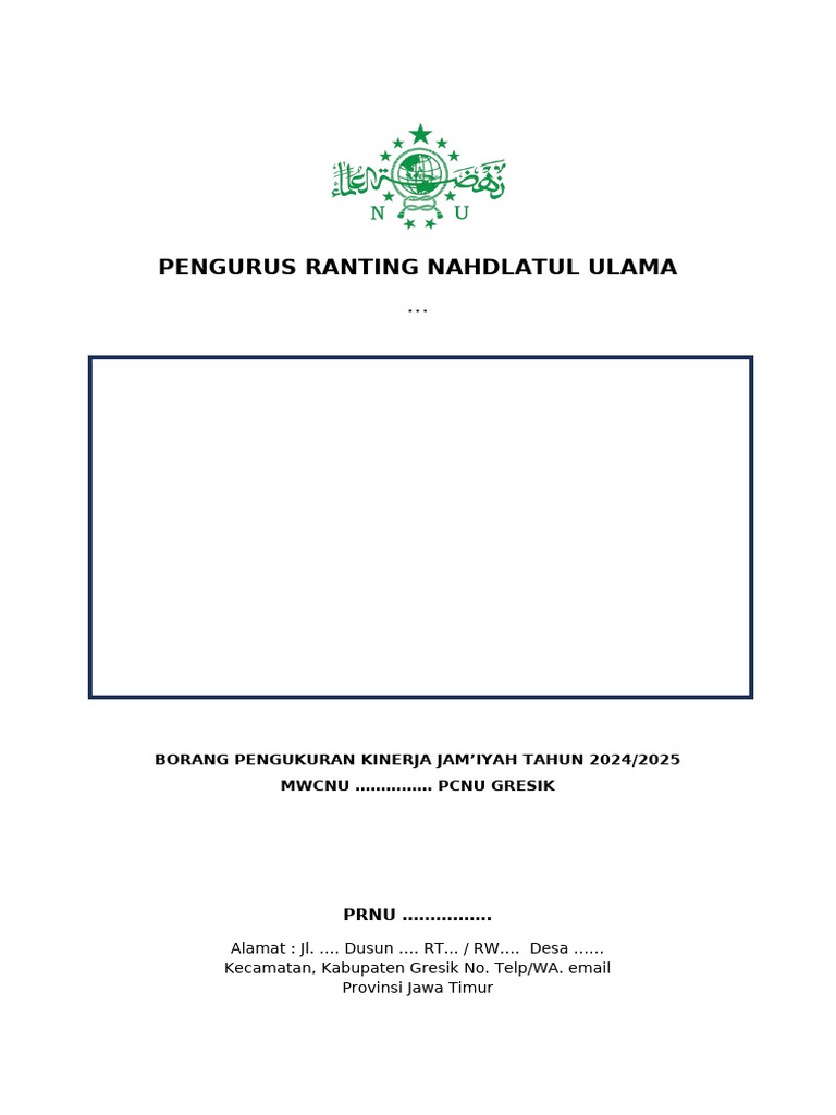 Borang Pengukuran Kinerja PRNU | PDF