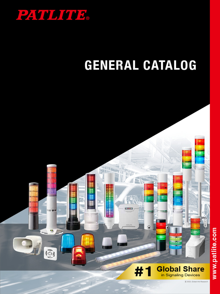 Patlite Signaling Devices Catalog 2023 | PDF