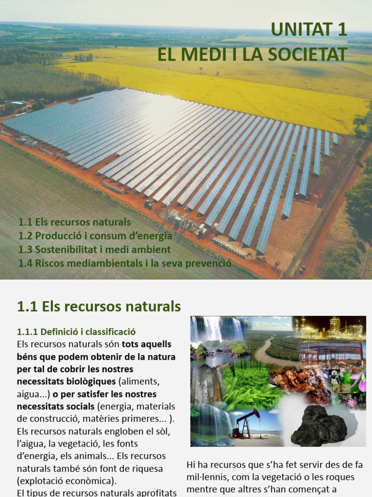 Unitat 1_Medi i societat | PDF