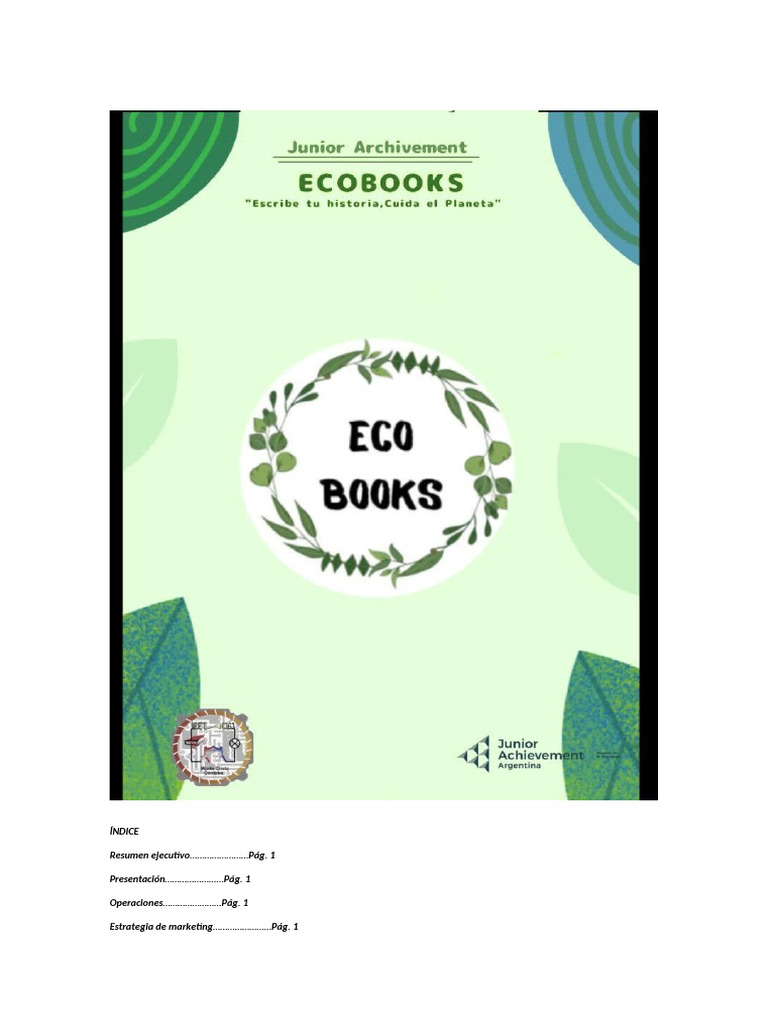 EcoBooks: Libretas Ecológicas Reutilizables | PDF | Sustentabilidad ...
