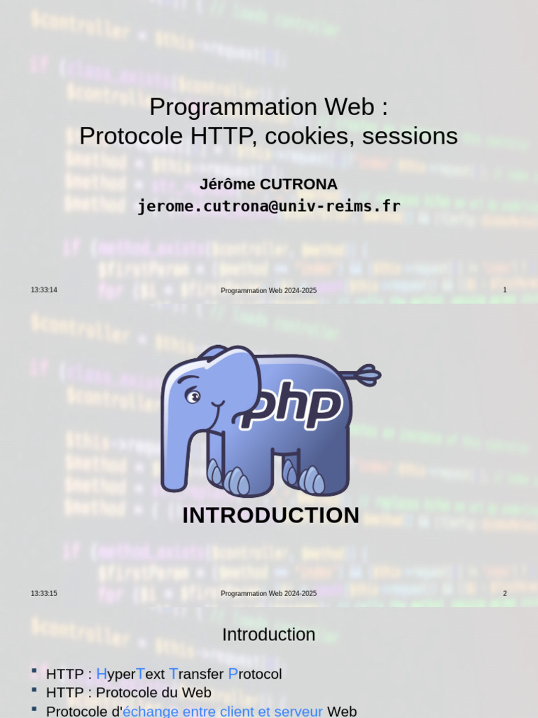 S2 00 HTTP | PDF | Cookie (informatique) | Internet