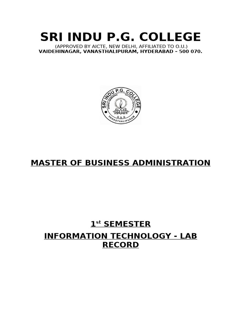 Itab Lab Record Papers | PDF