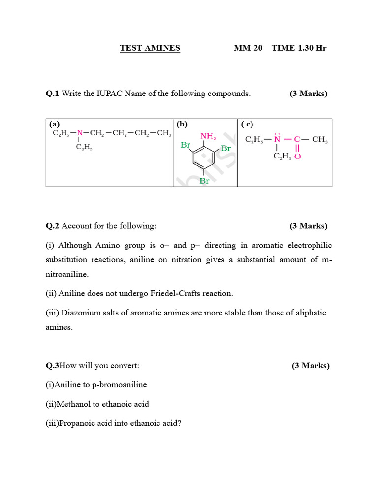 Test Amines | PDF
