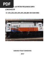 Lokomotif CC203: Sejarah dan Spesifikasi | PDF | Teknologi & Rekayasa