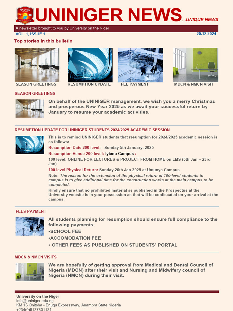 Uniniger News 20 December 2024 C | PDF