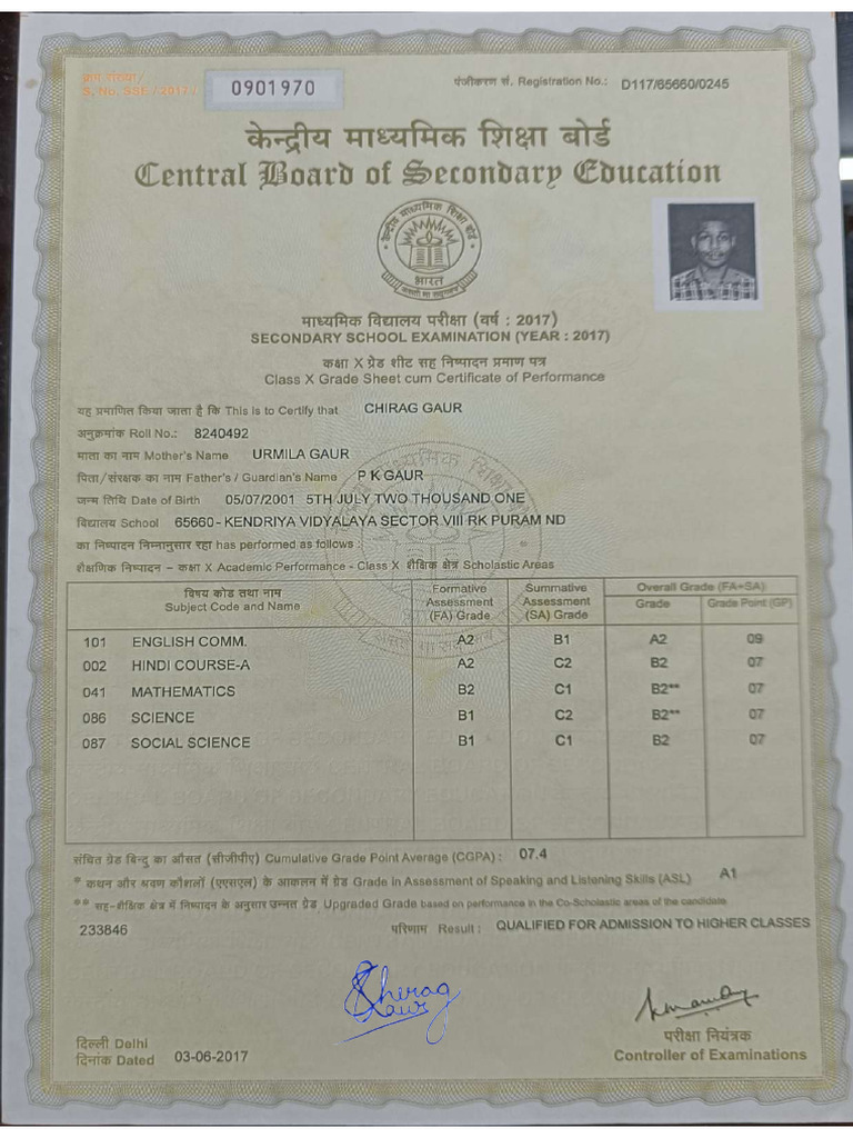 Chirag Gaur Documents | PDF